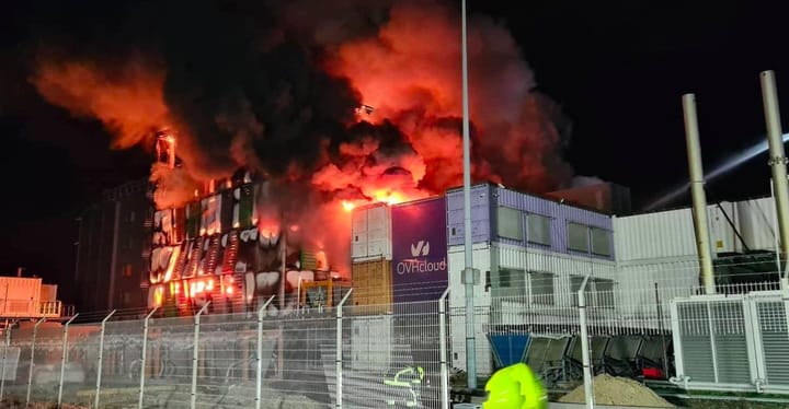 OVHcloud fire: Strasbourg data centre completely destroyed after inferno.